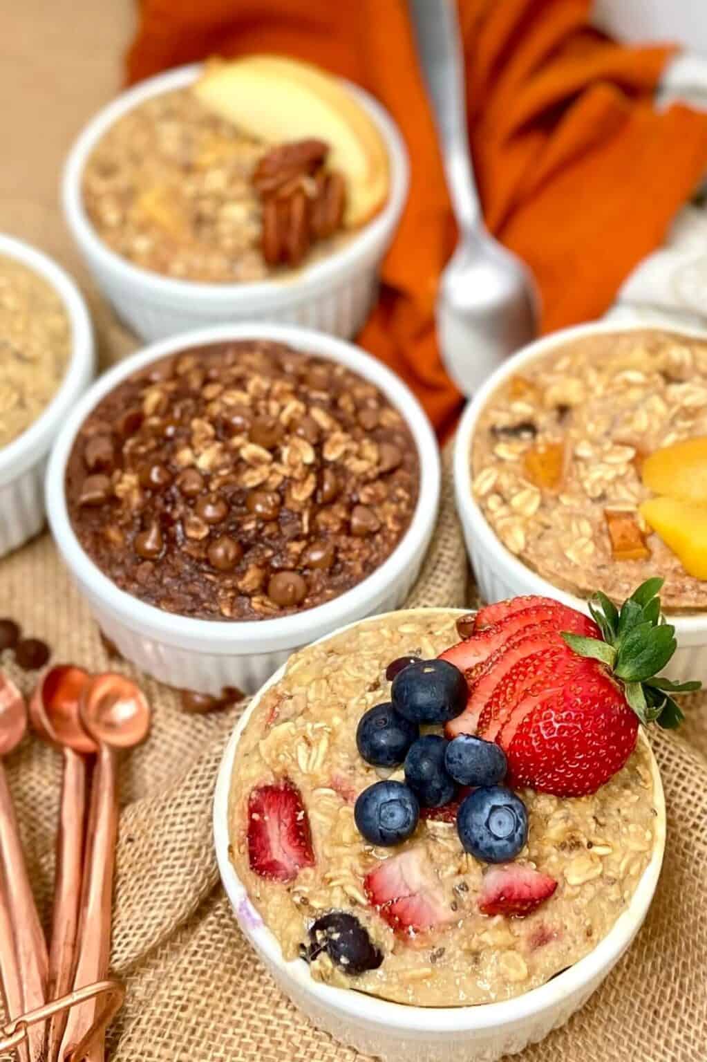Single Serve Baked Oatmeal - 5 Ways! - Maplewood Road